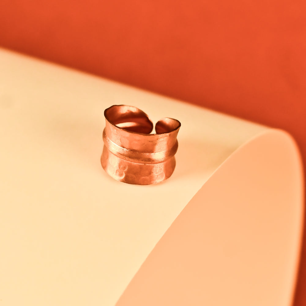 Handcrafted Copper Finger Ring